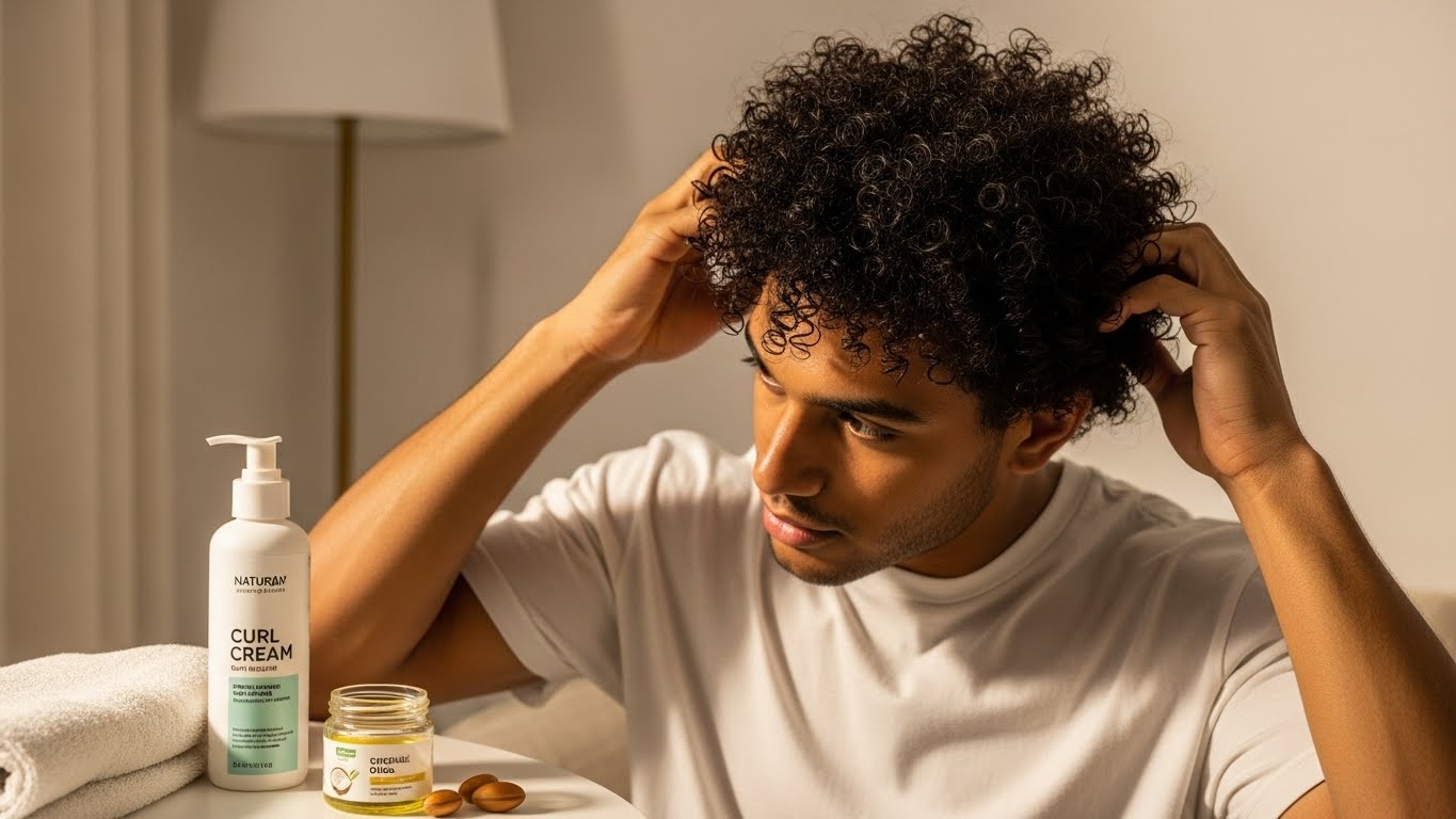 How to Style Curly Hair for Men Naturally - Beautykob